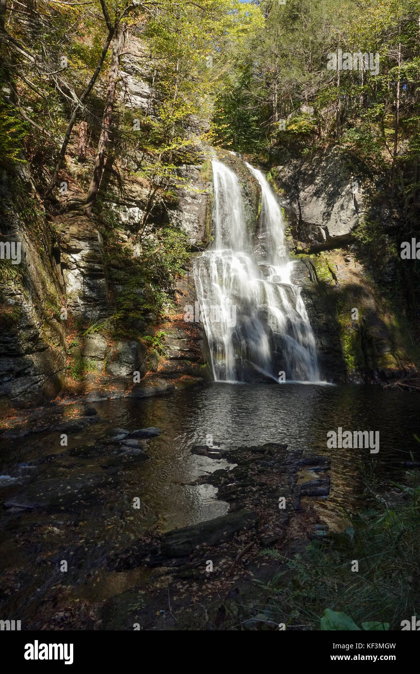 Main falls of Bushkill falls, nature park, 8 waterfalls, Pennsylvania's ...
