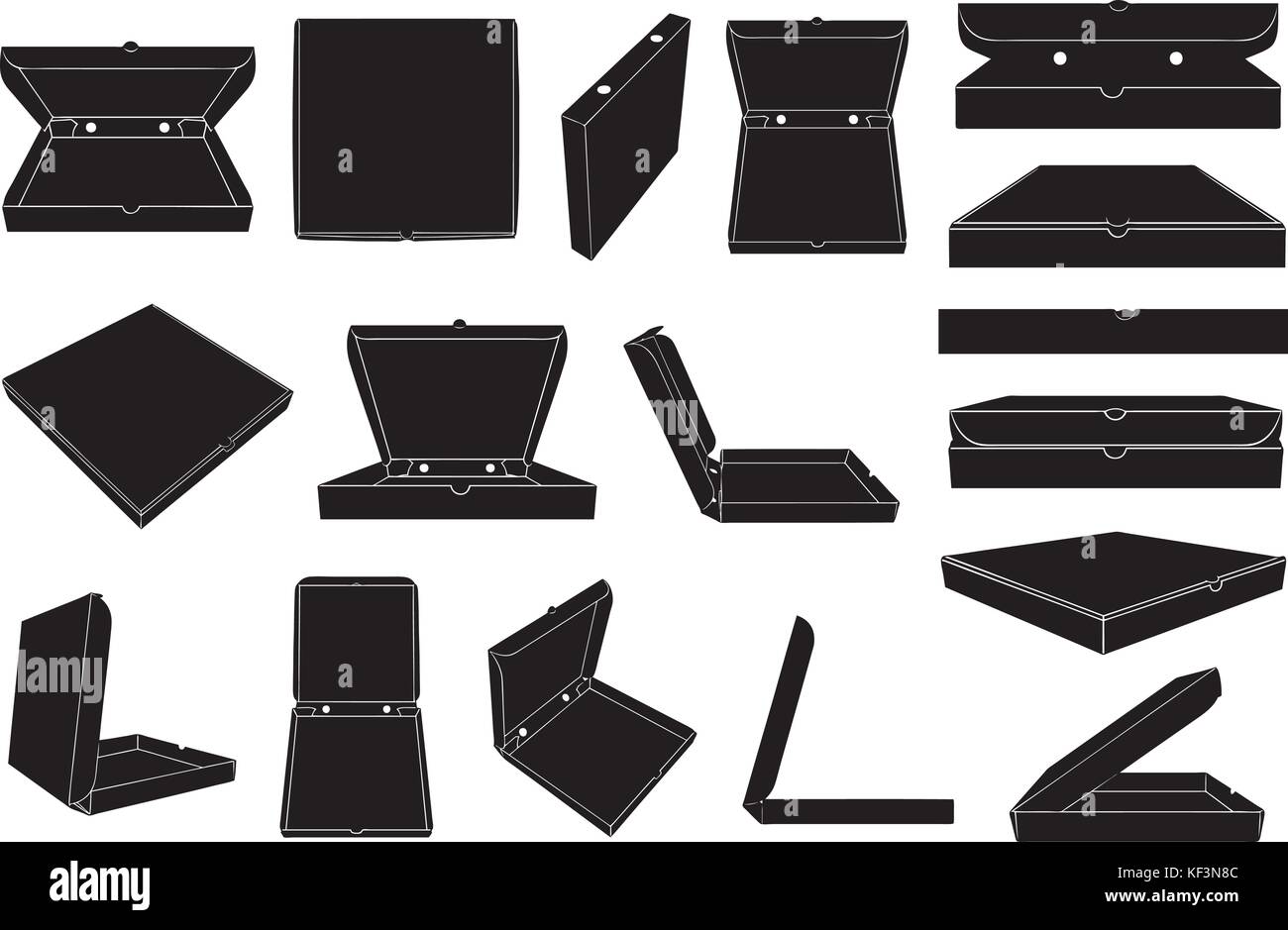 Lunch boxes food set Stock Vector Images - Alamy