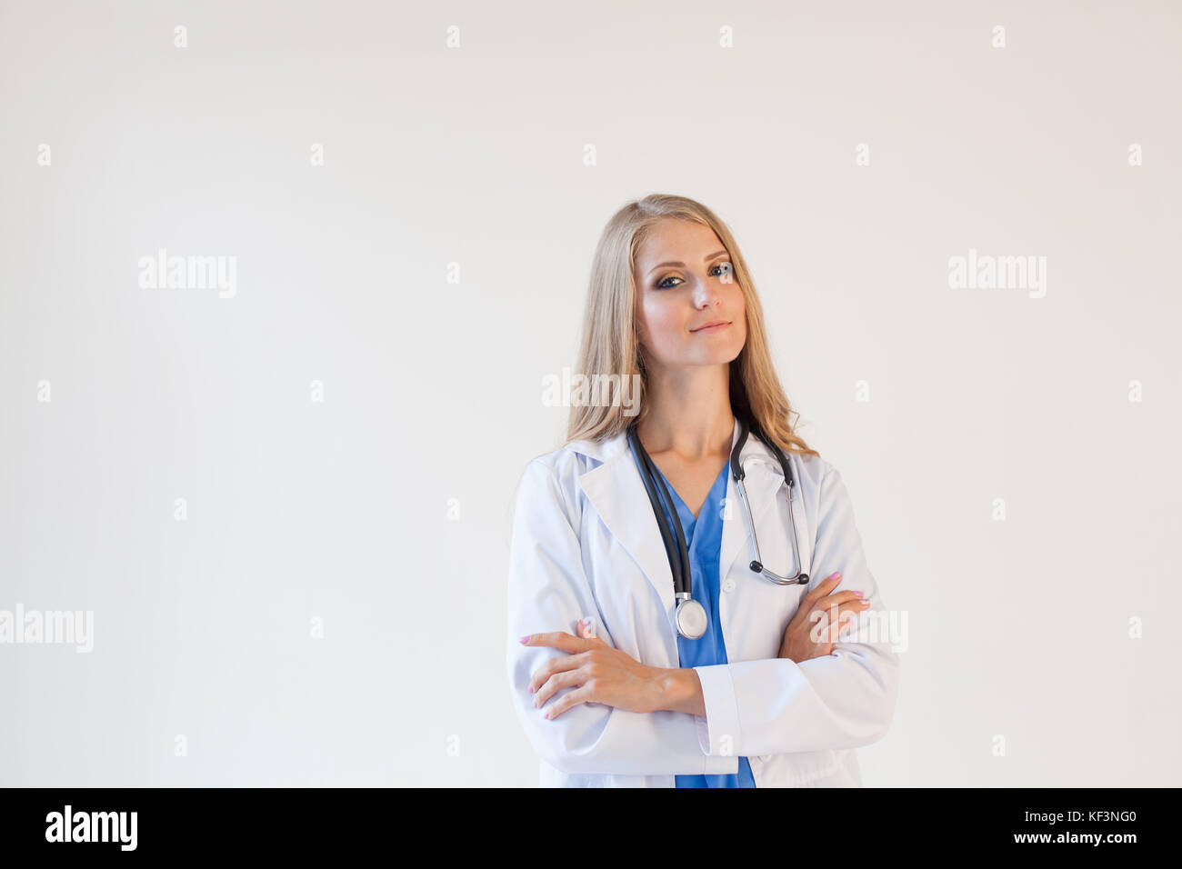 doctor with stethoscope in hospital nurse Stock Photo - Alamy