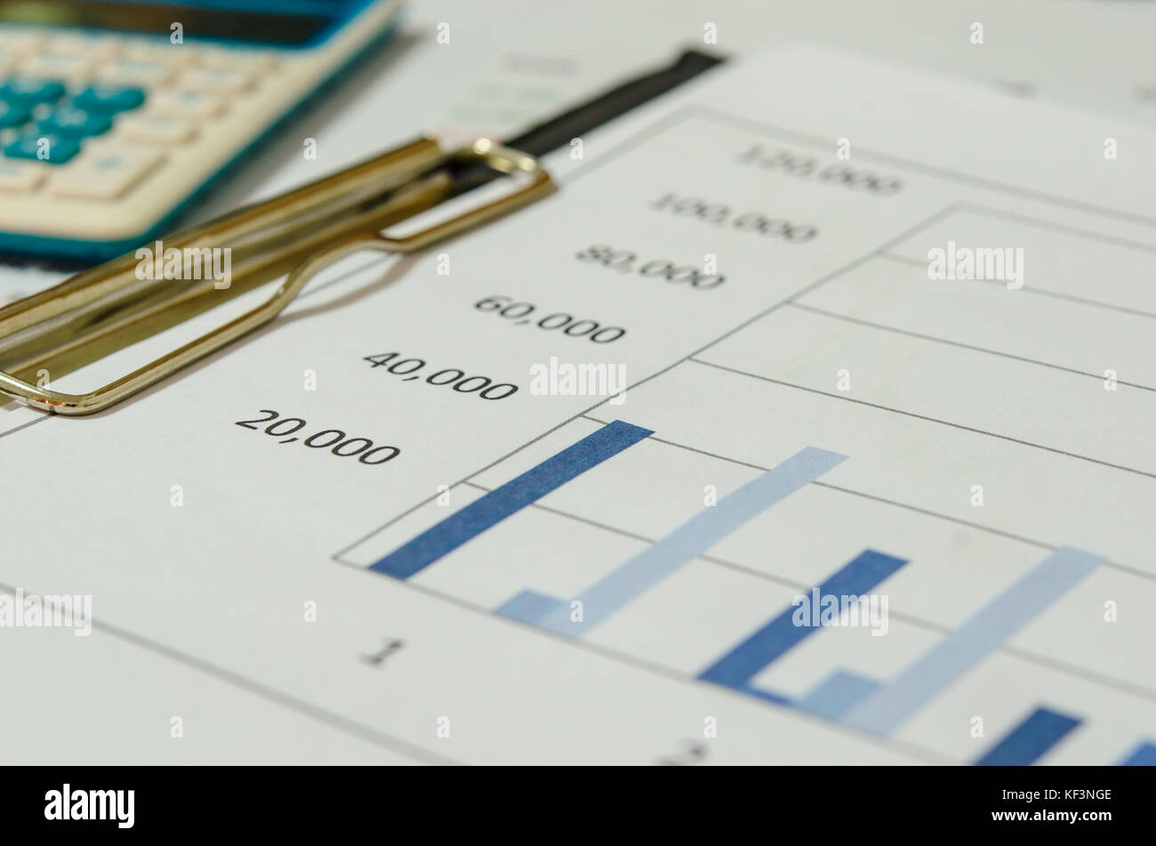 business Financial graphs and chart Stock Photo - Alamy