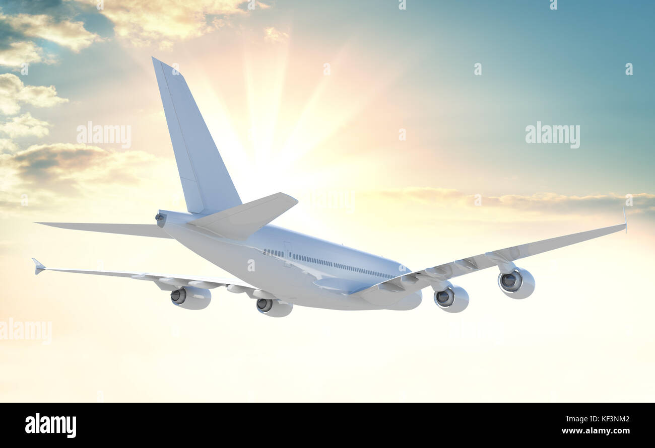 Commercial passenger airplane Stock Photo - Alamy