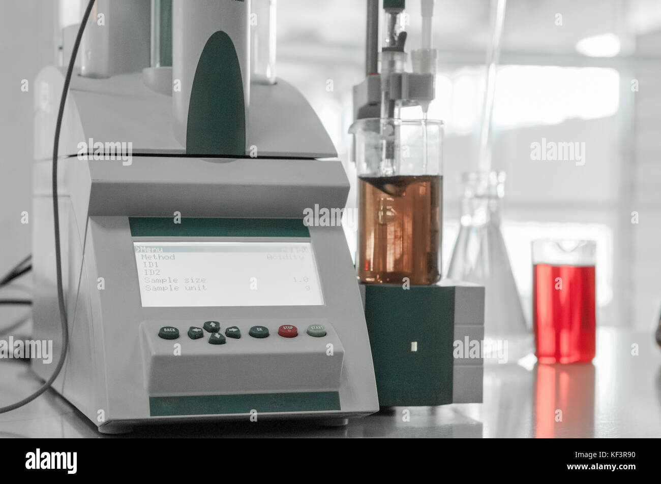 test laboratory and measuring instruments at the plant for the ...