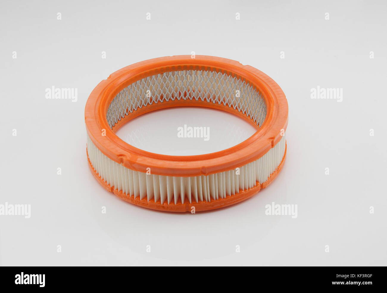 flat automotive filter round shape on a white background Stock Photo ...
