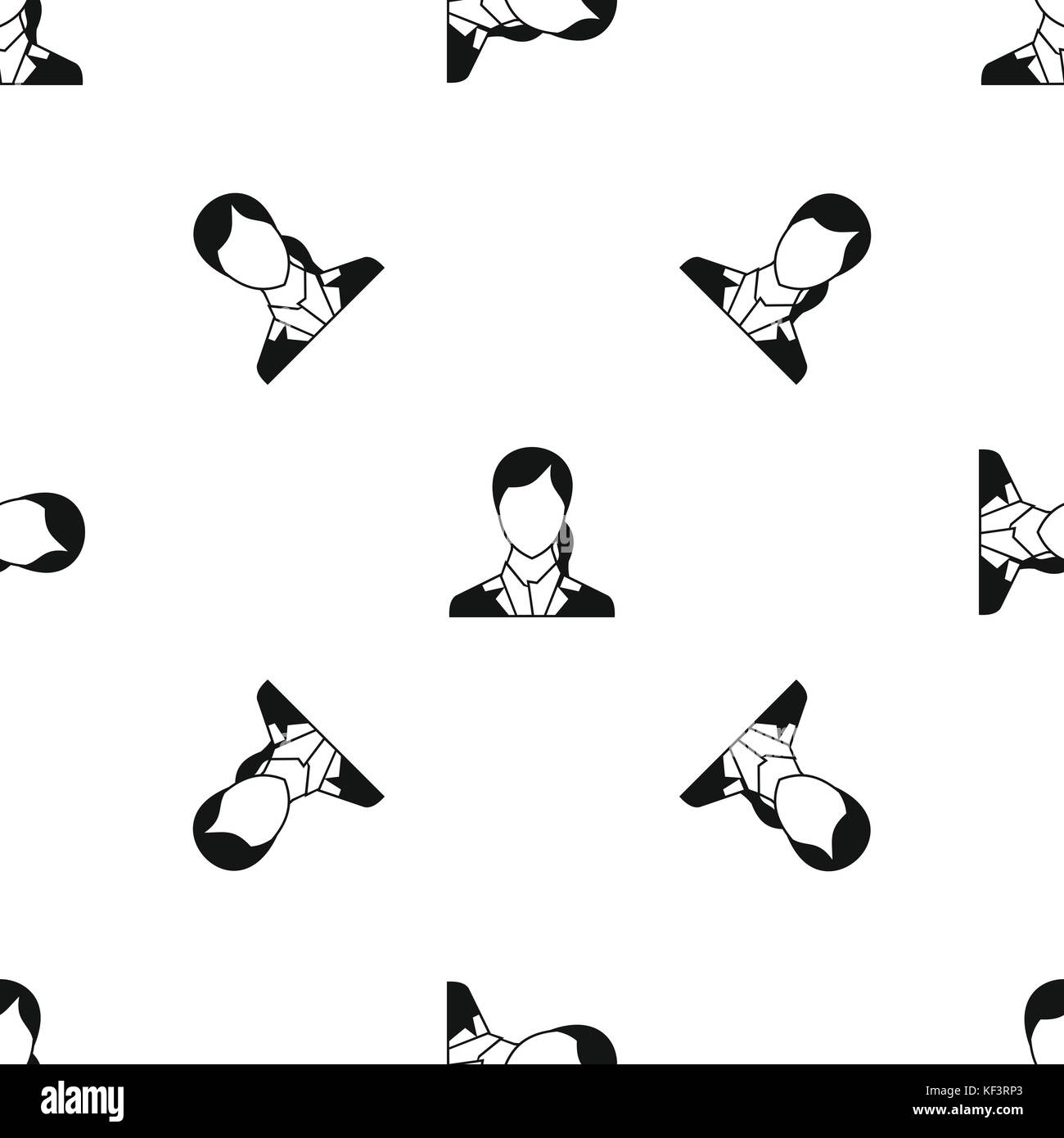 Woman pattern seamless black Stock Vector Image & Art - Alamy