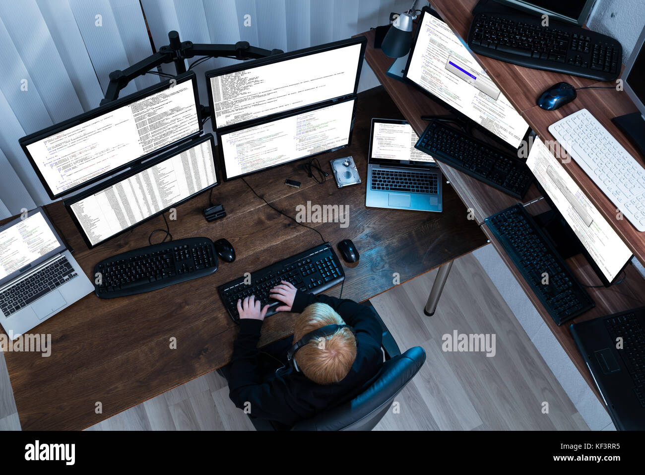 Boy working on multiple hi-res stock photography and images - Alamy