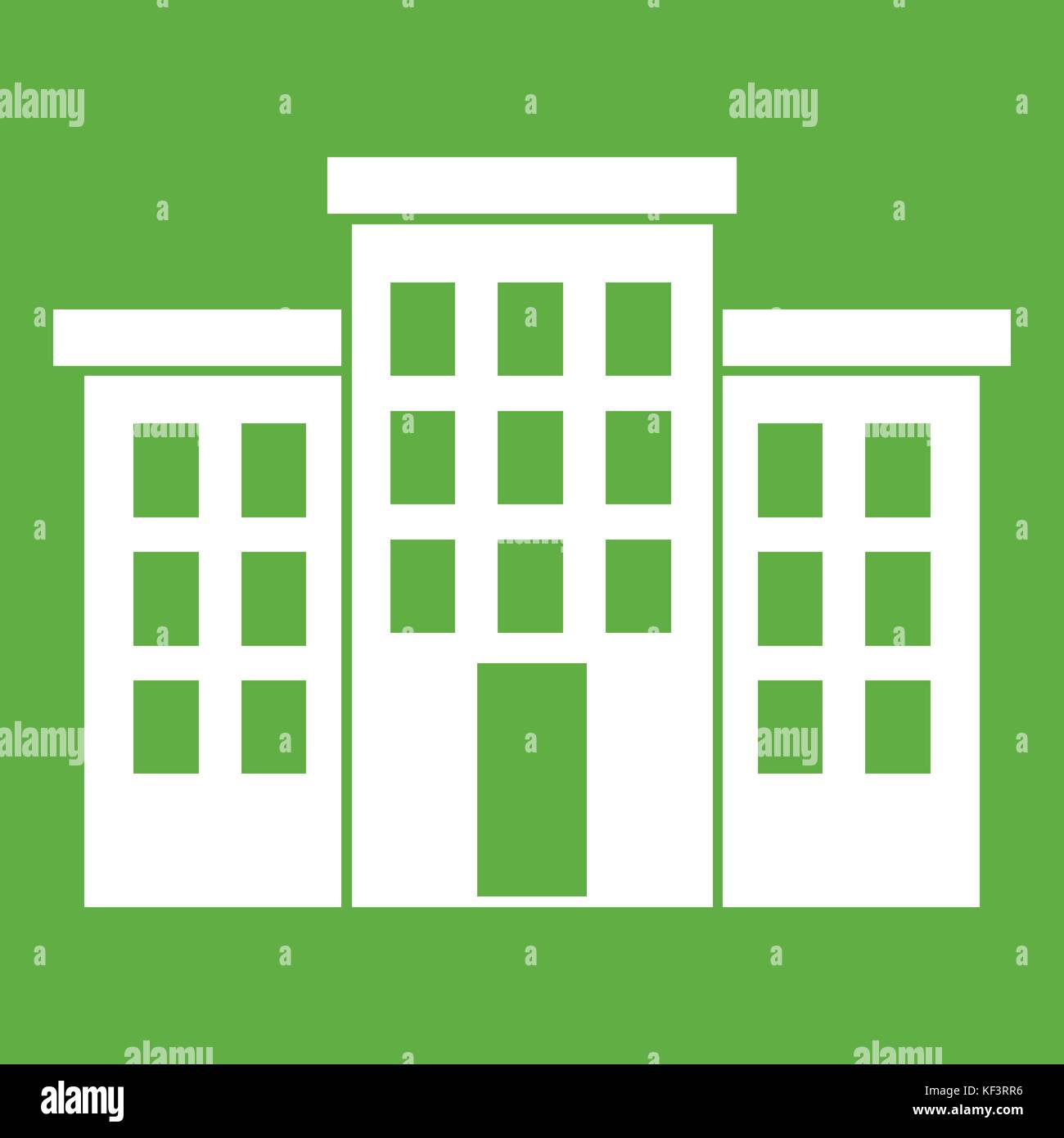 Building icon green Stock Vector Image & Art - Alamy