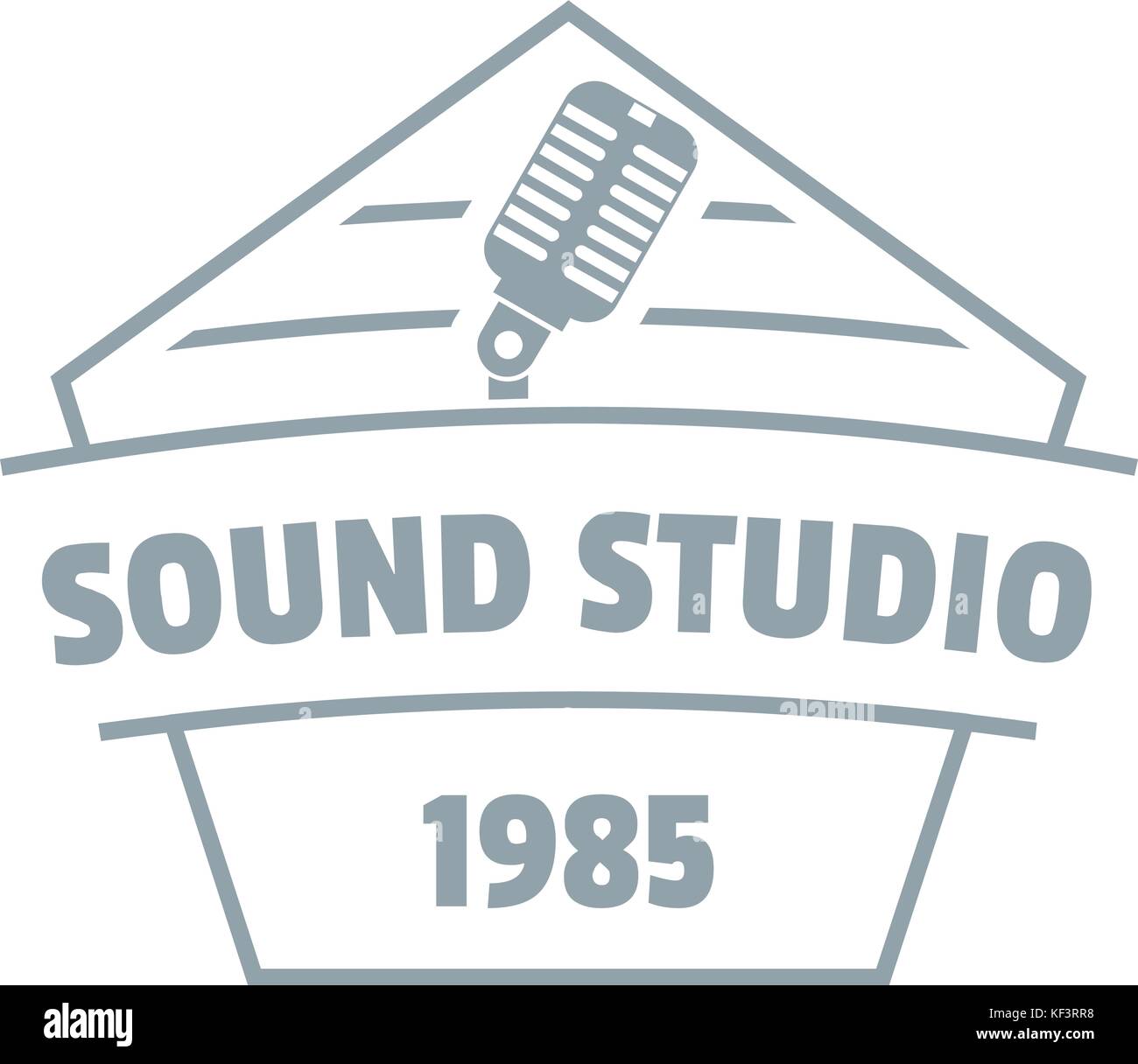 Sound studio logo, simple gray style Stock Vector Image & Art - Alamy