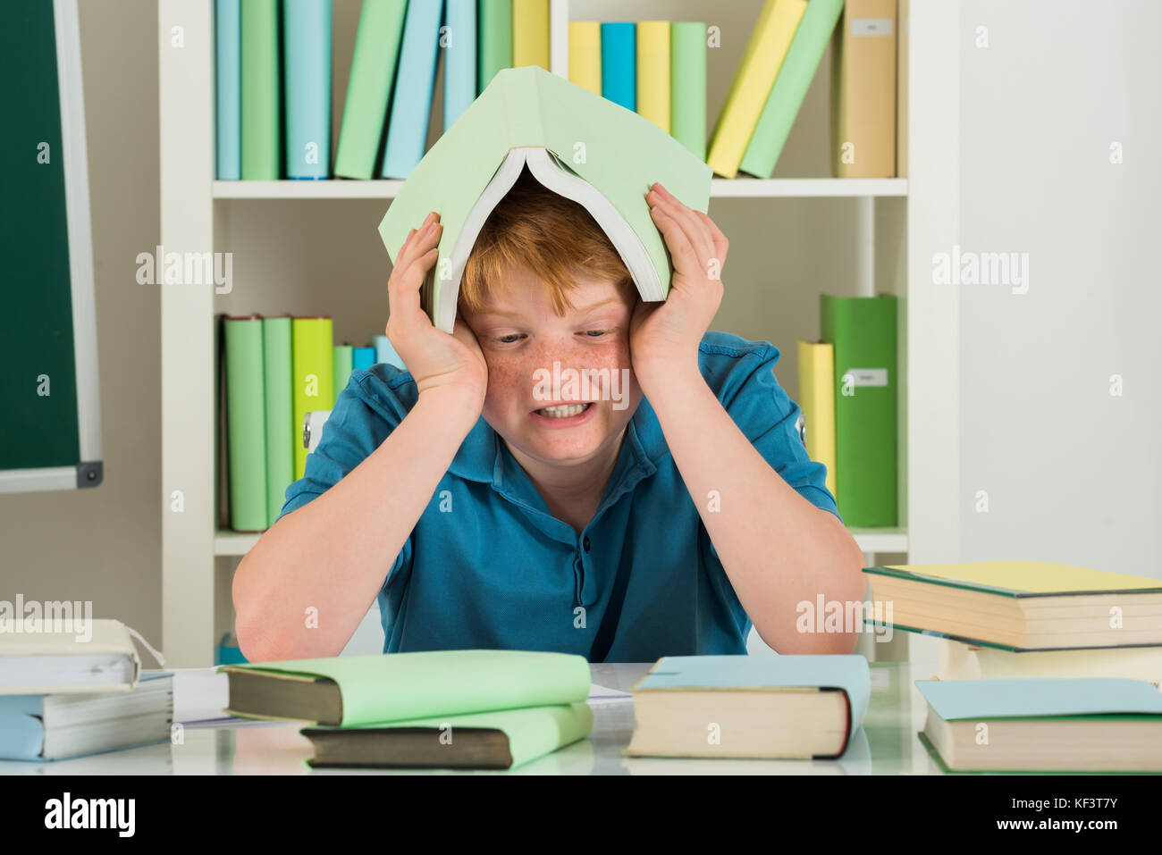 Child library bookshelf hi-res stock photography and images - Alamy