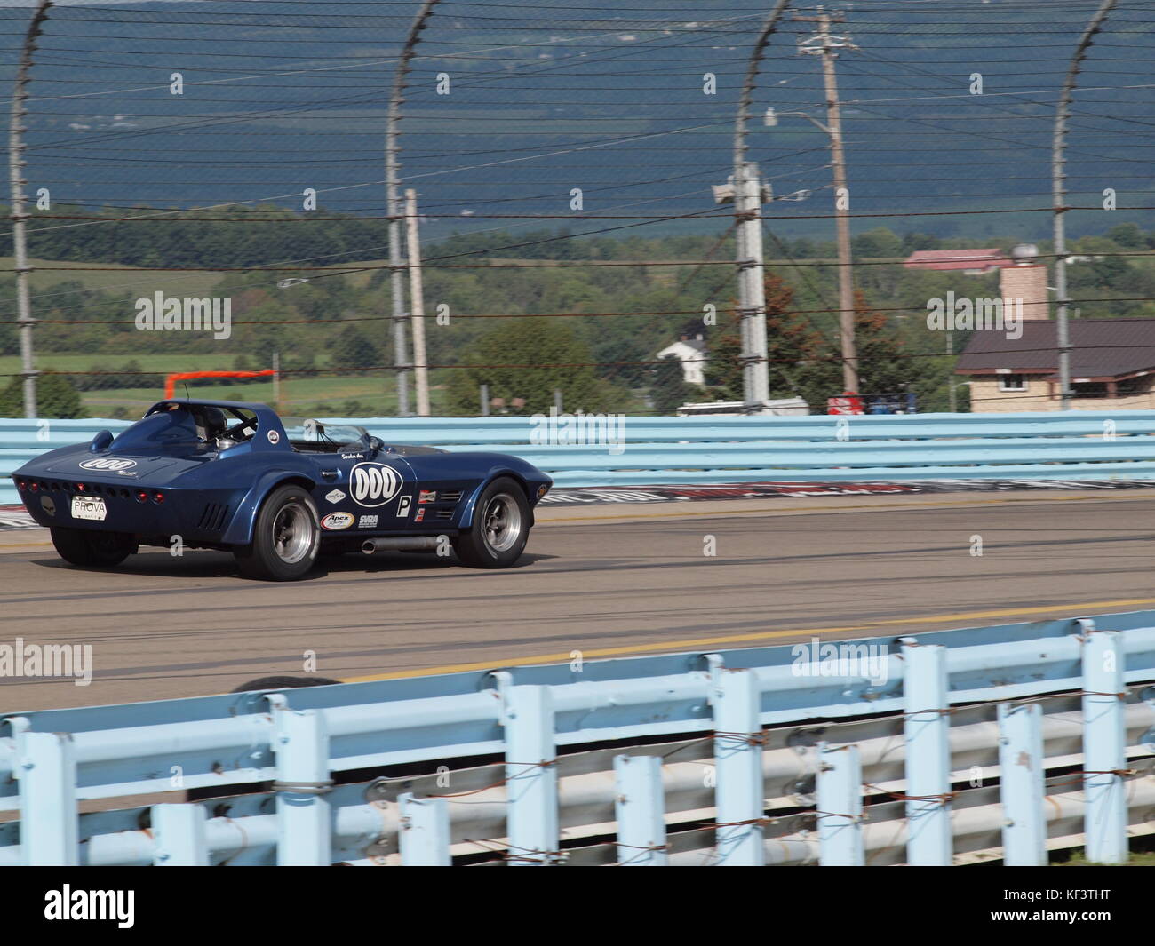 Chevrolet Corvette Gran-sport racer on track at Watkins Glen, NY ...