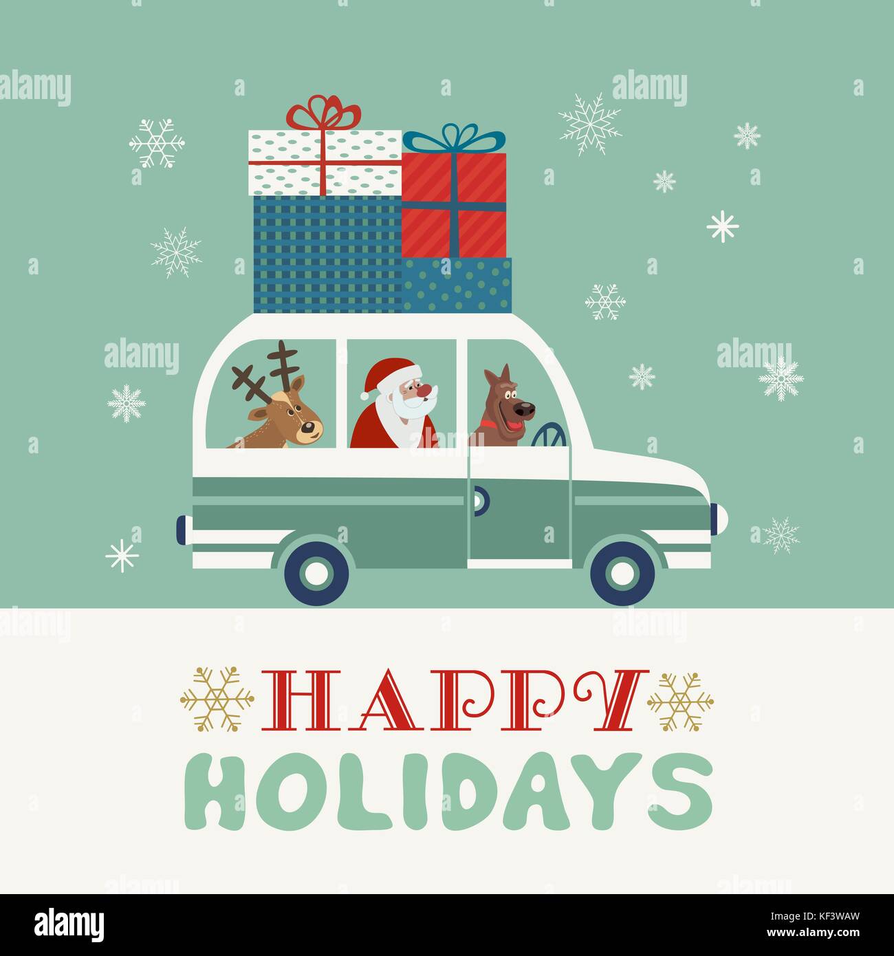 Cute reindeer gift boxes hi-res stock photography and images - Alamy