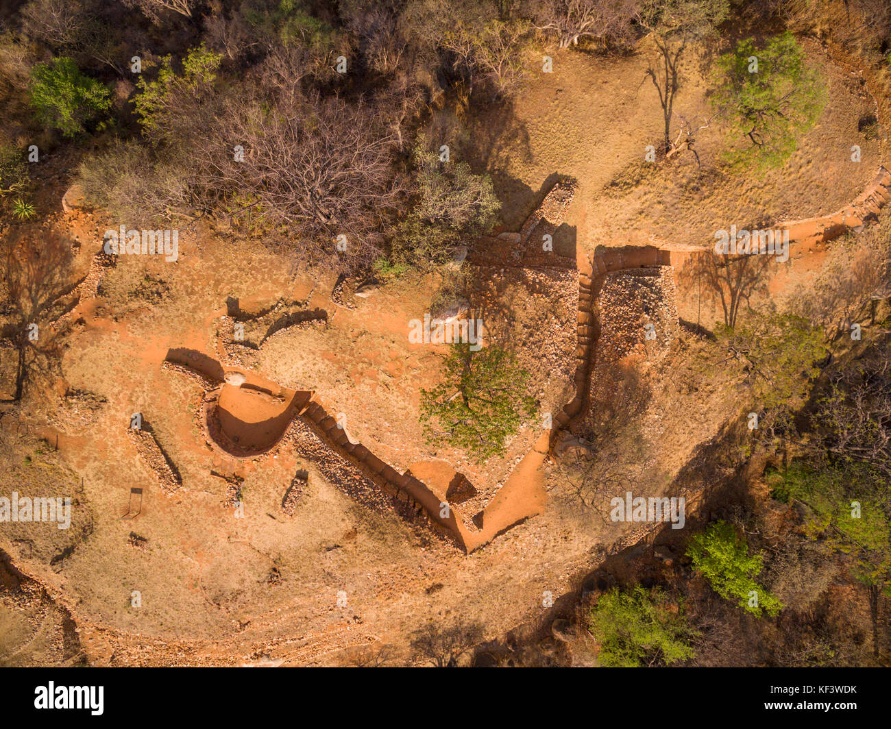 An aerial view of Zimbabwe's Khami Ruins Stock Photo - Alamy