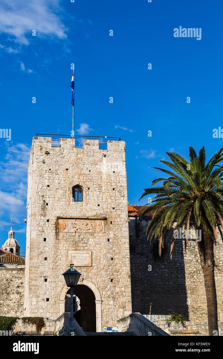 The bridge leading to Revelin Tower, the land gate through the city ...