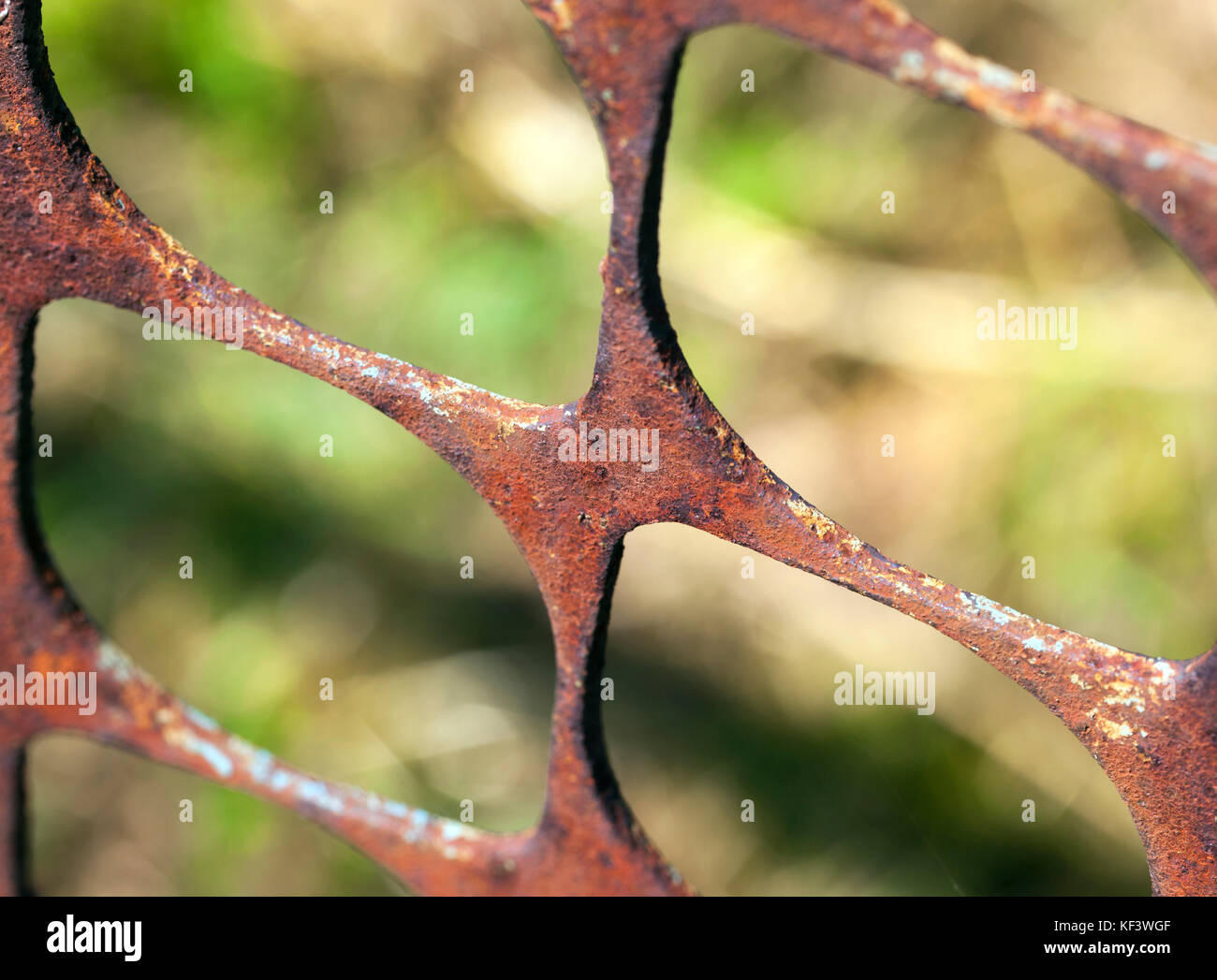 Rusty metal fence Stock Photo - Alamy
