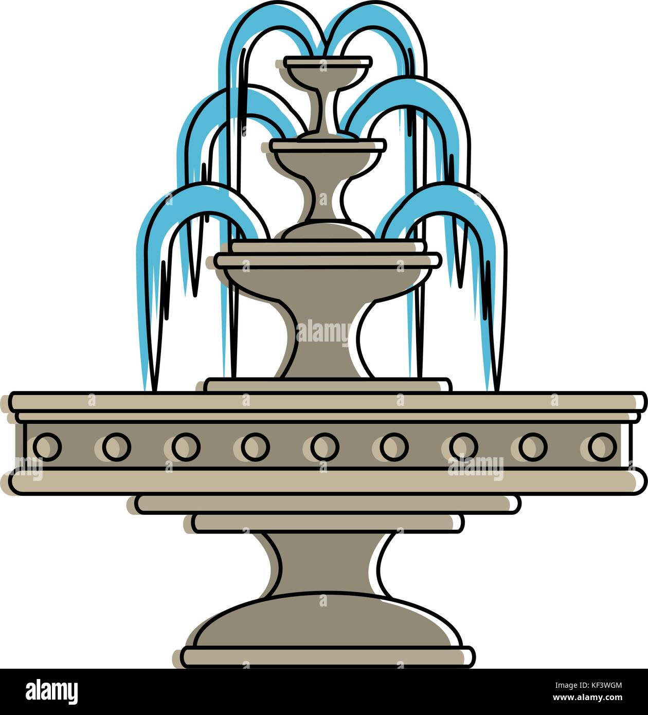 park water fountain icon vector illustration design Stock Vector Image ...