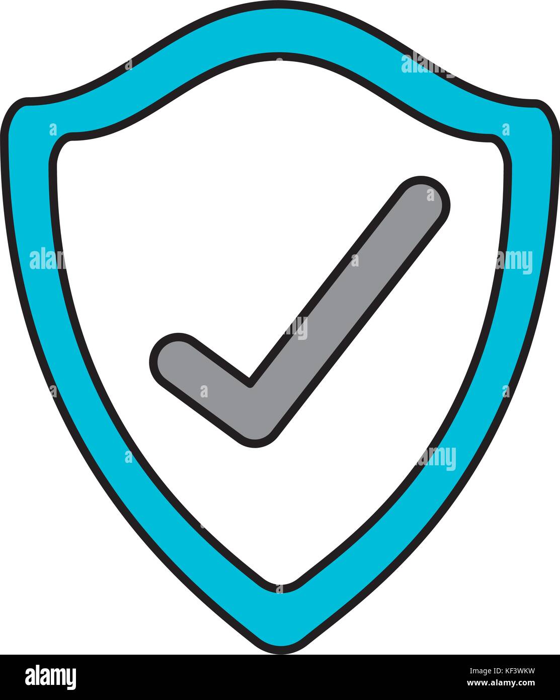 shield checkmark protect security insignia technology vector illustration Stock Vector Image ...