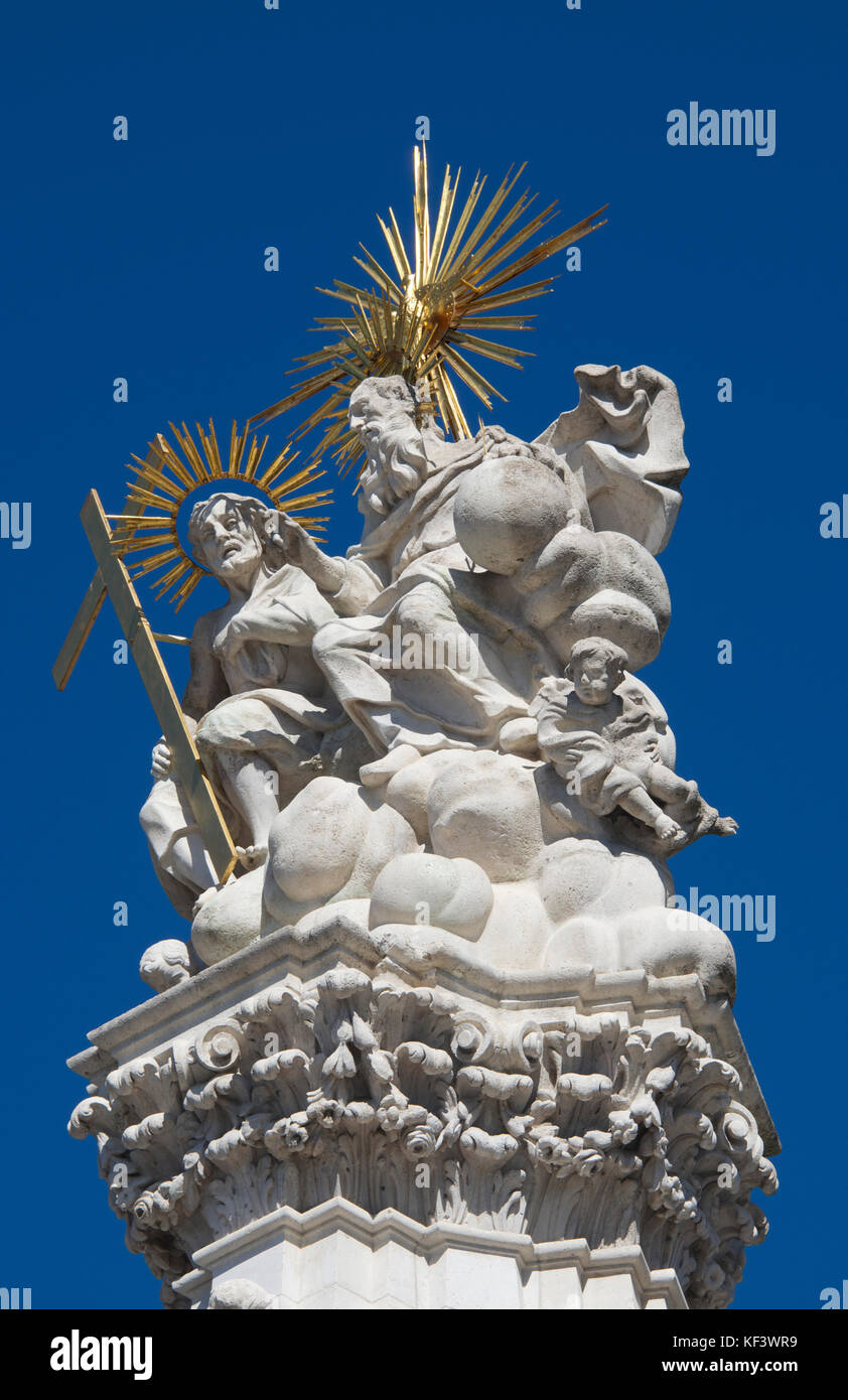 Detail Holy Trinity Statue Castle District Budapest Hungary Stock Photo ...