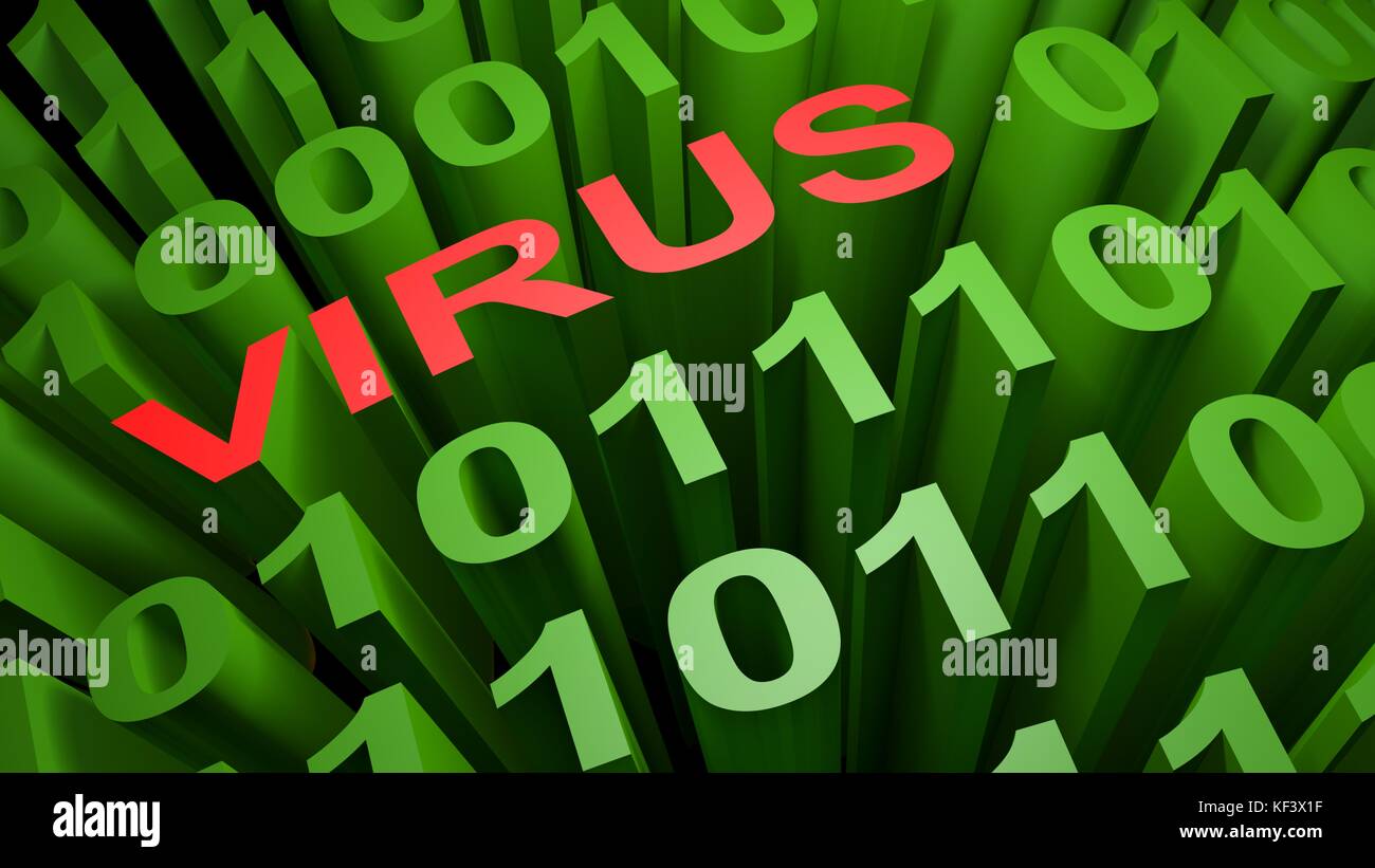 Green Binary Code Red Virus High Resolution Stock Photography and ...