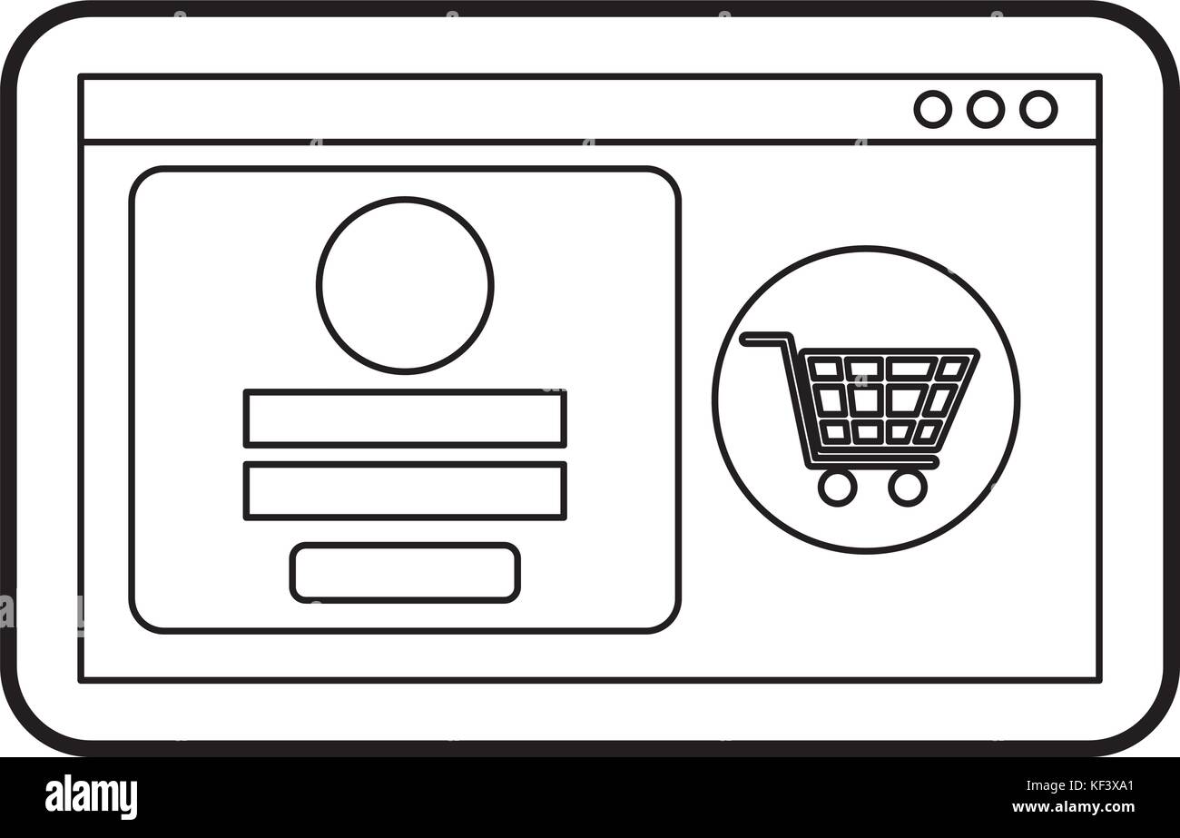 website page online shopping access store Stock Vector Image & Art - Alamy