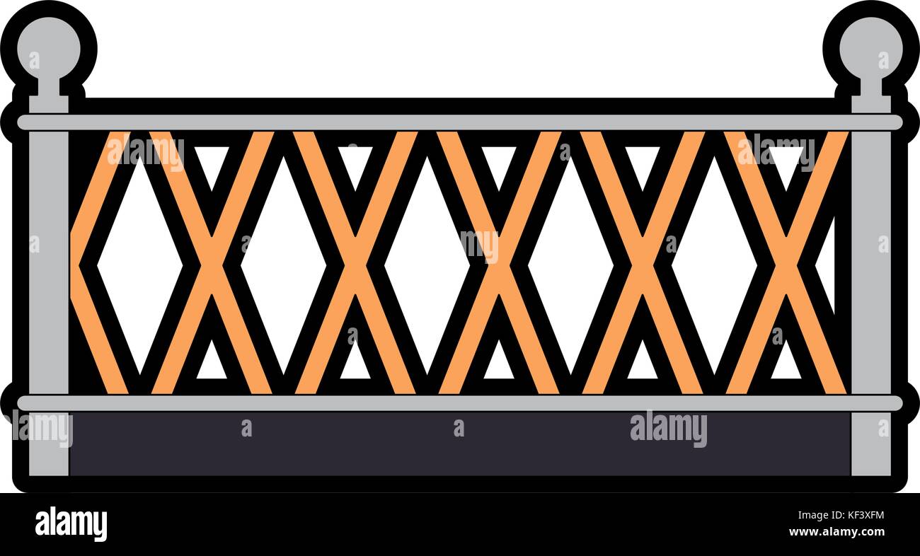 metal building fence icon vector illustration design Stock Vector Image ...