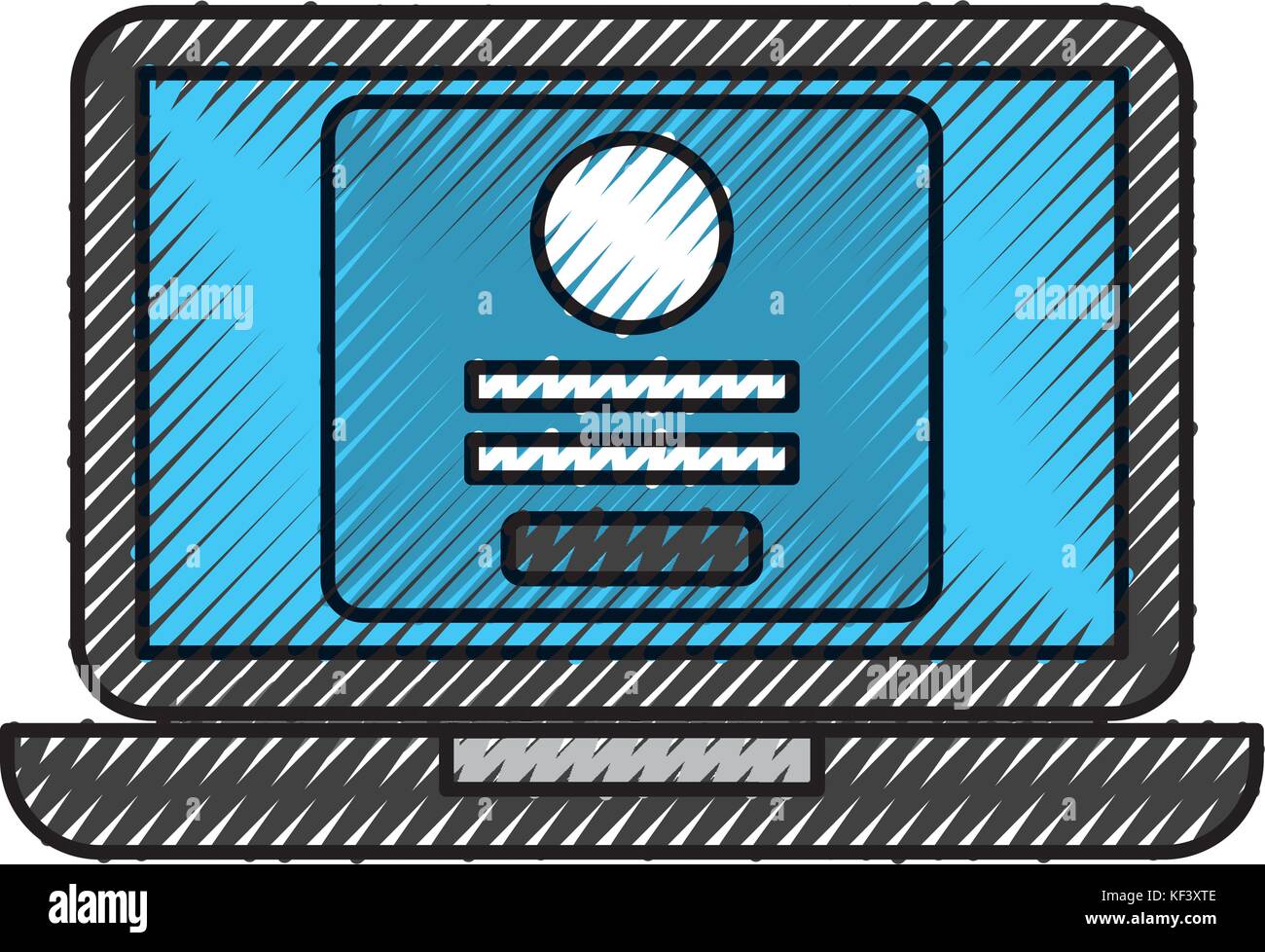 laptop computer digital loging access web Stock Vector Image & Art - Alamy