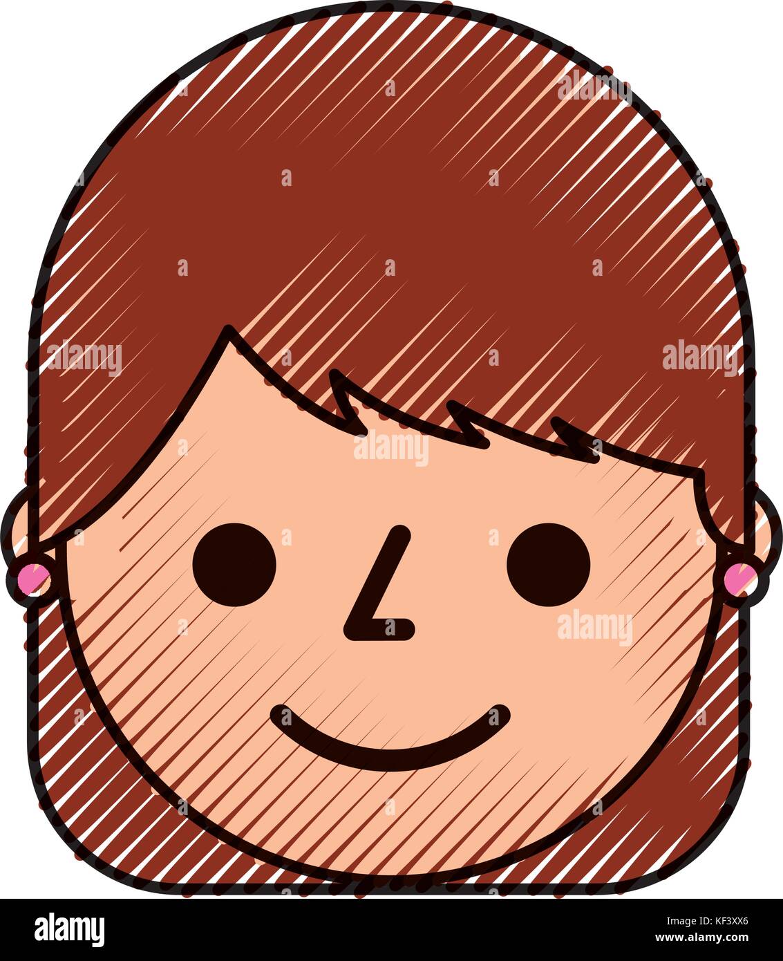 young woman profile female character image Stock Vector Image & Art - Alamy