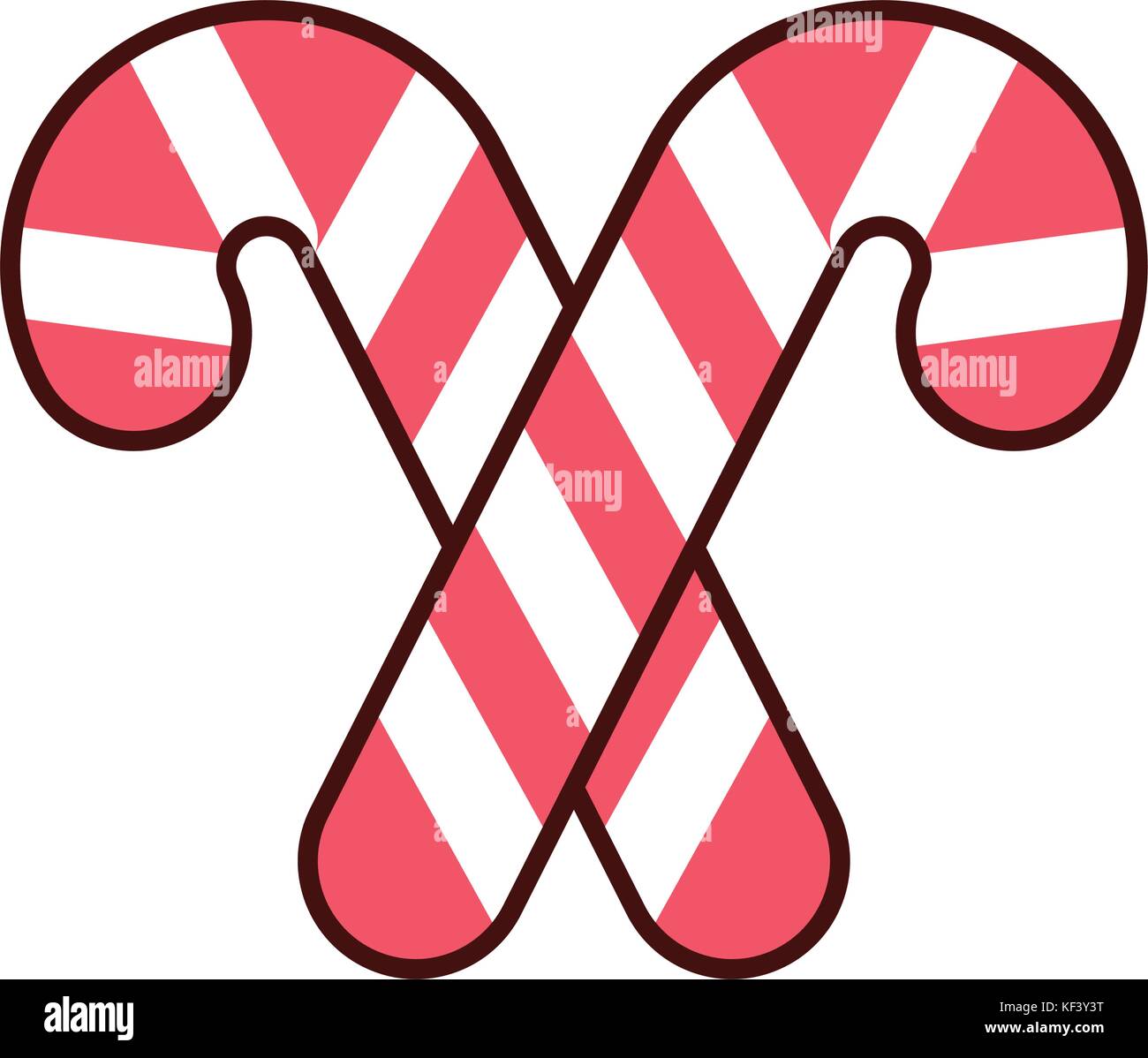 Two sweet christmas candy Stock Vector Images - Alamy