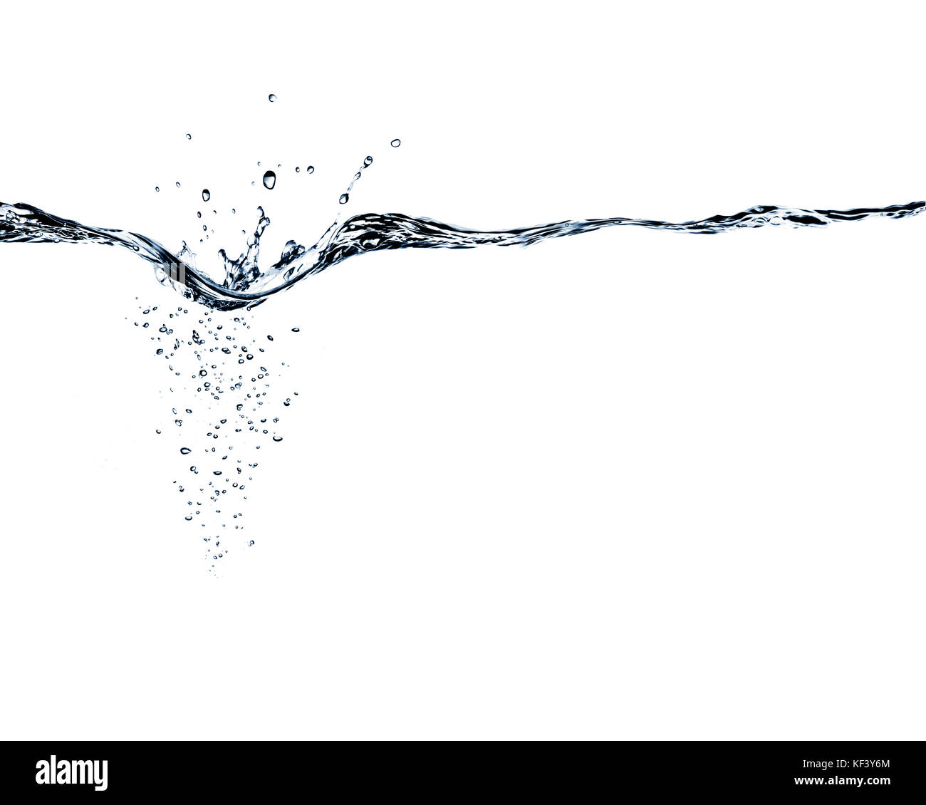 Splashing the sea water Cut Out Stock Images & Pictures - Alamy