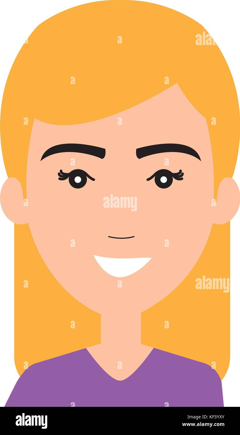 beautiful woman avatar character vector illustration design Stock ...
