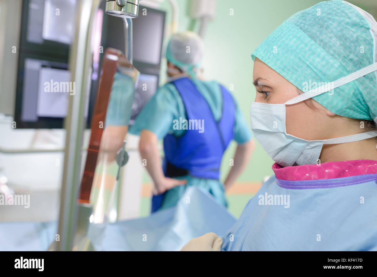 Medical worker wearing protection Stock Photo - Alamy