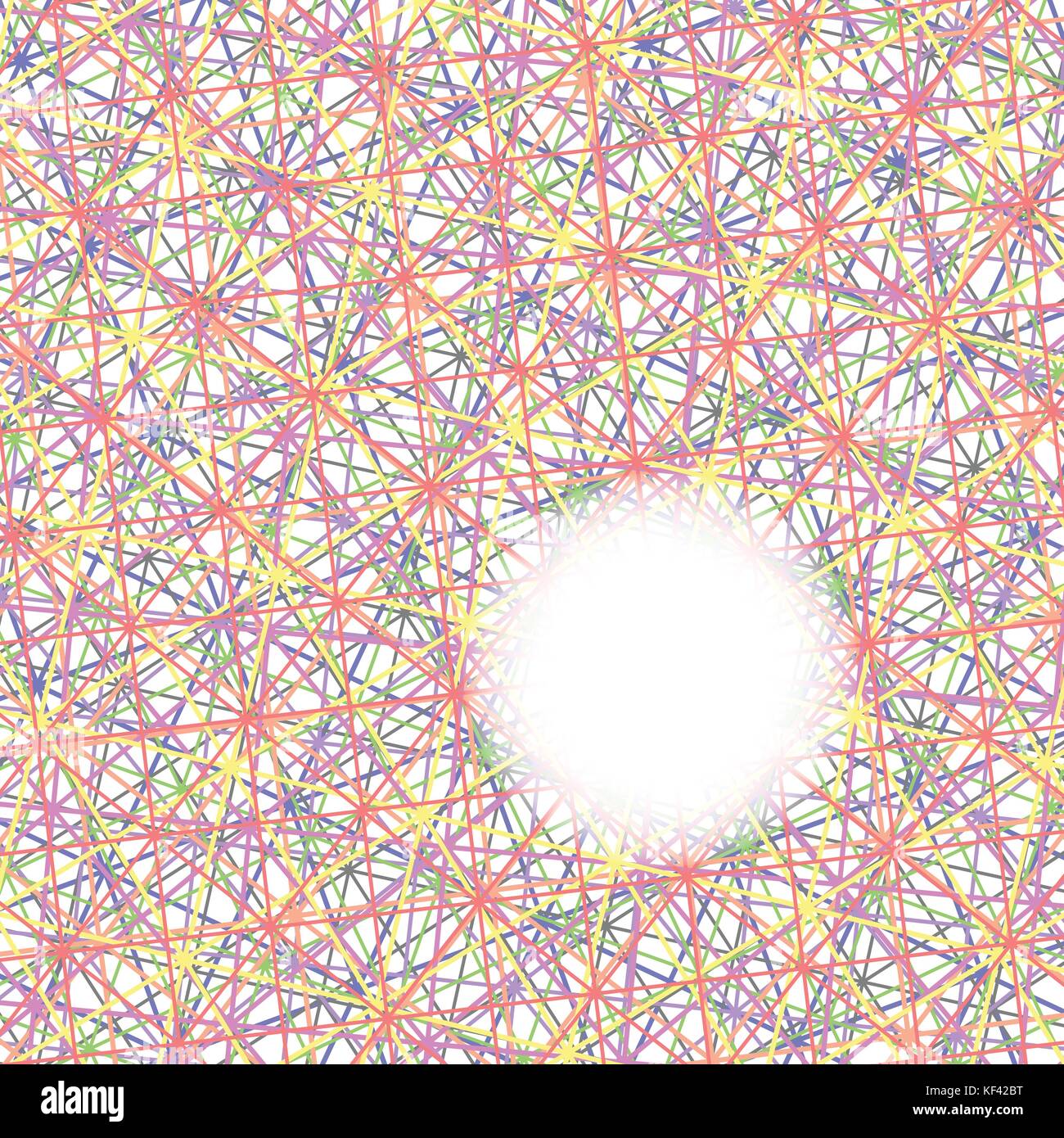 White space circle on colorful line abstract design background Stock ...