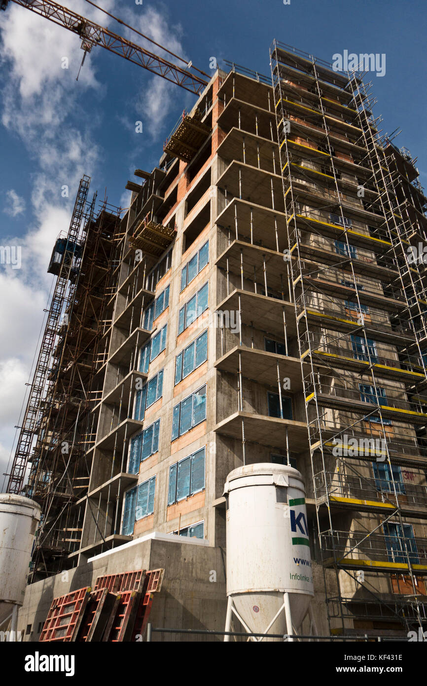 new apartments building in construction Stock Photo - Alamy