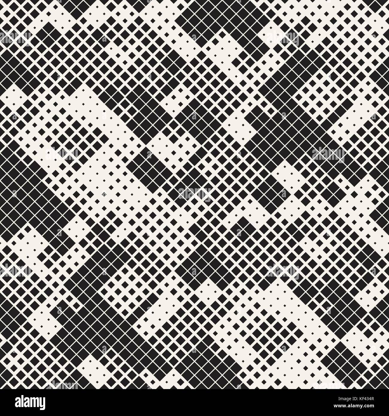 Modern Stylish Halftone Texture Endless Abstract Background With Random Size Squares Vector