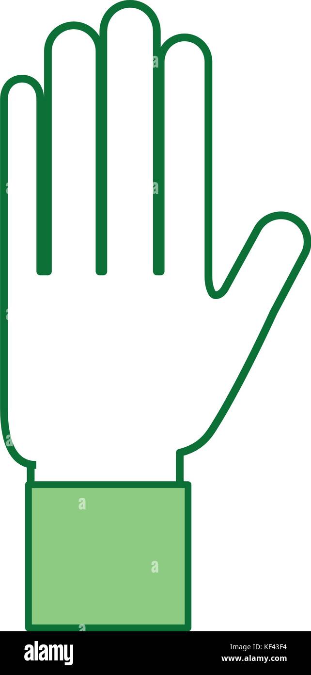 hand showing five finger gesture icon Stock Vector Image & Art - Alamy