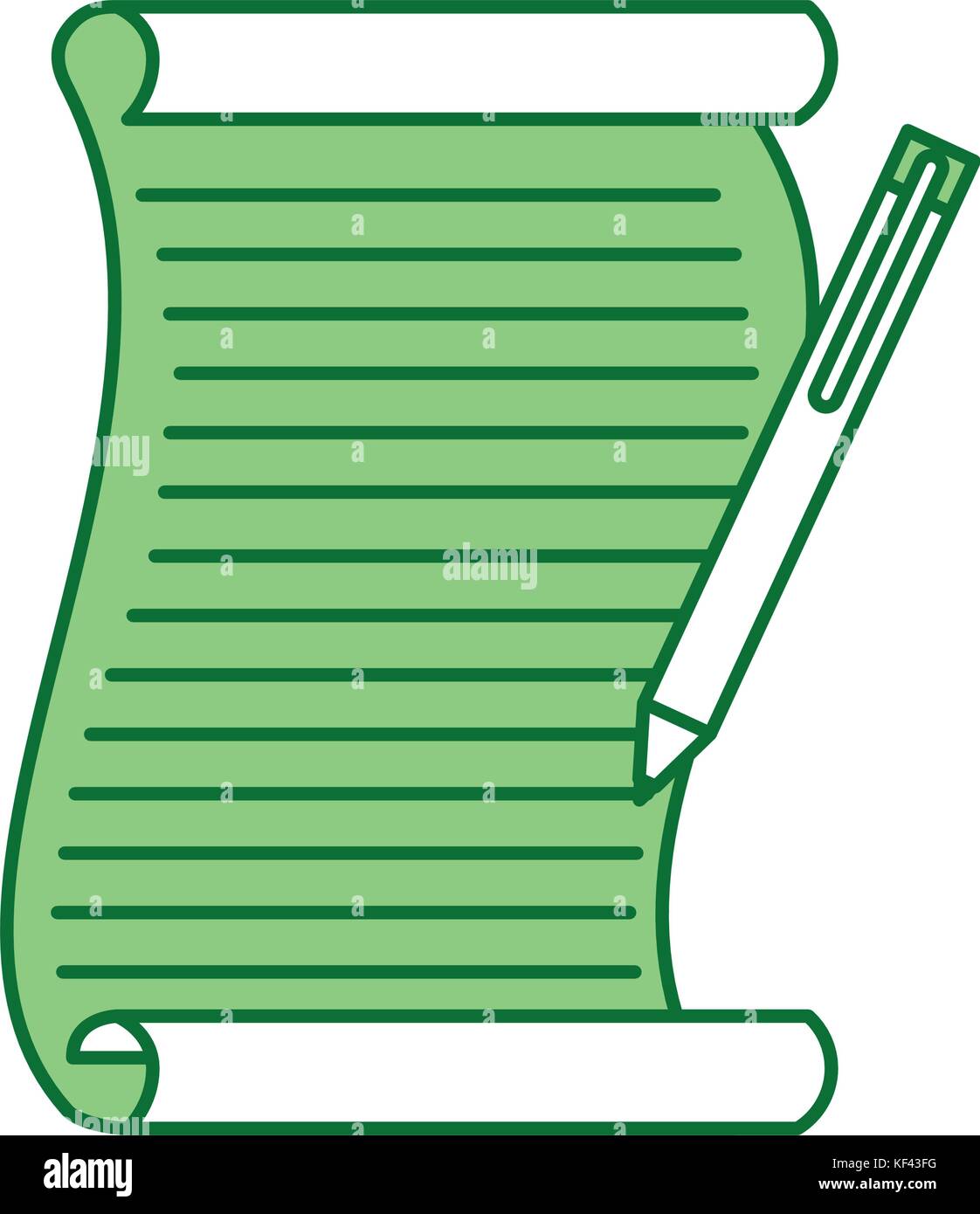 Child paper hand letter pen Stock Vector Images - Alamy