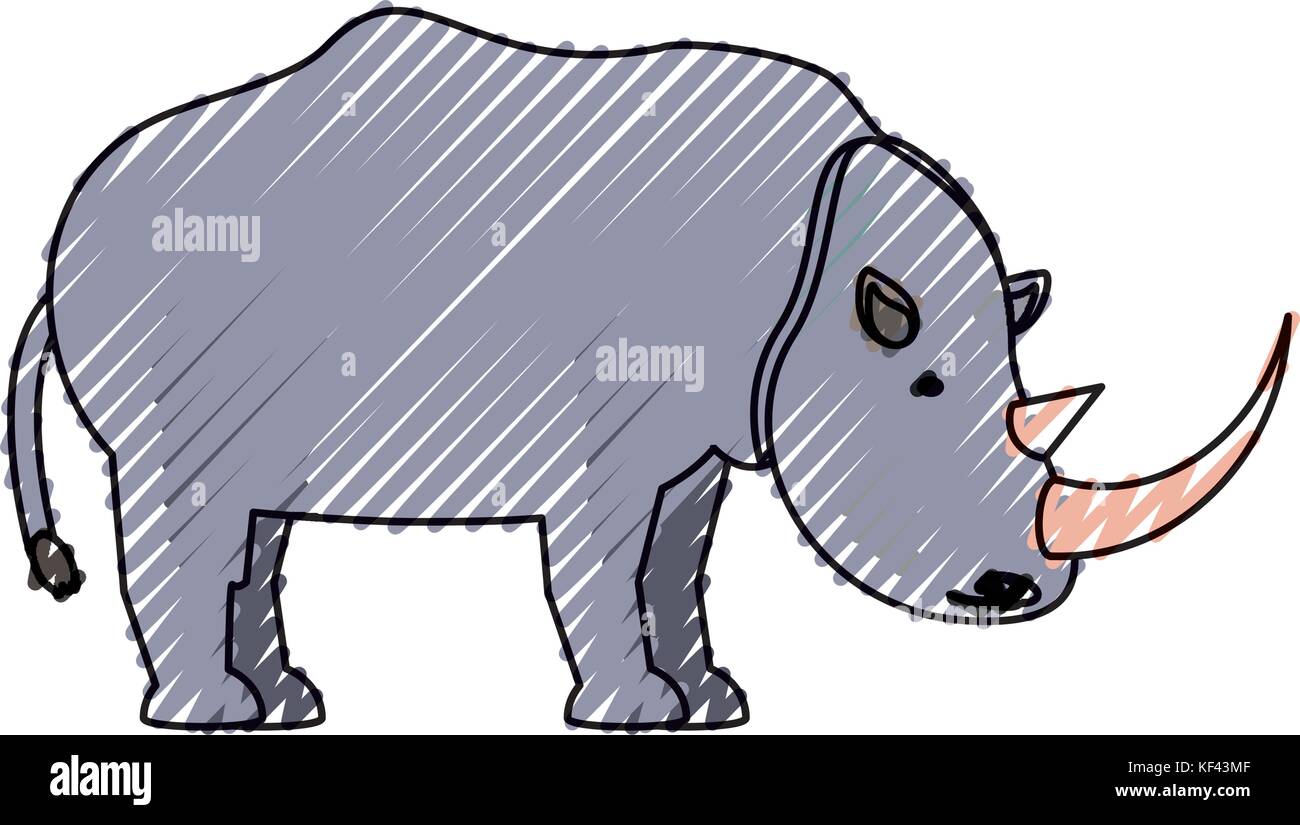 rhino vector illustration Stock Vector Image & Art - Alamy