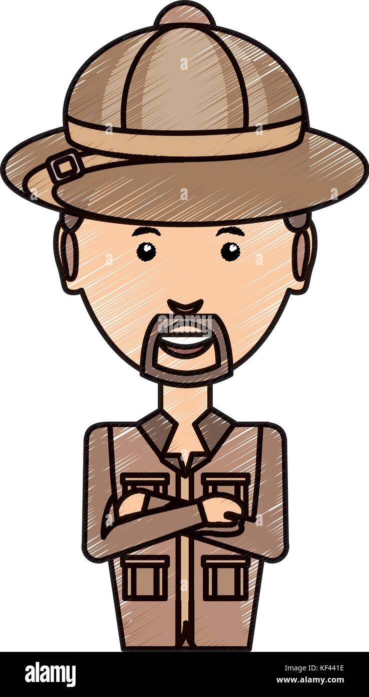safari man vector illustration Stock Vector Image & Art - Alamy