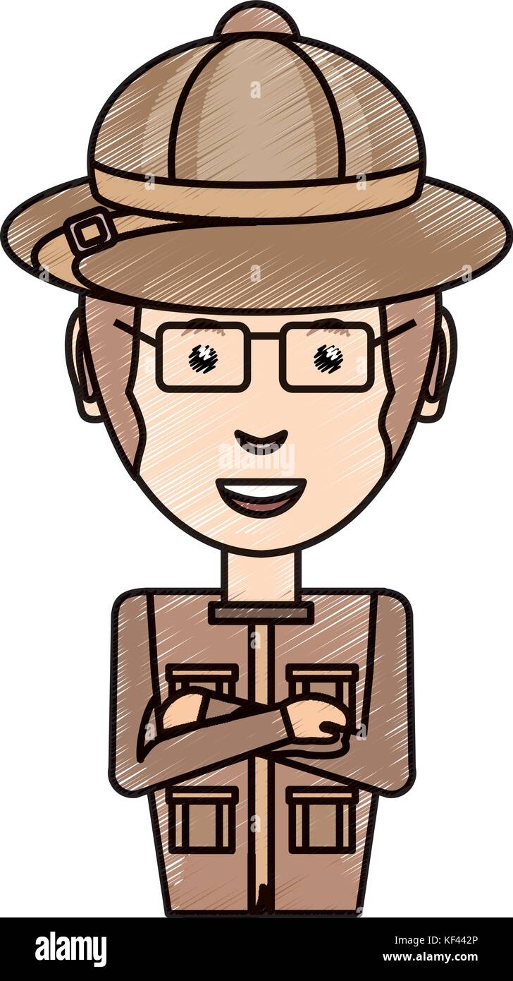 safari man vector illustration Stock Vector Image & Art - Alamy