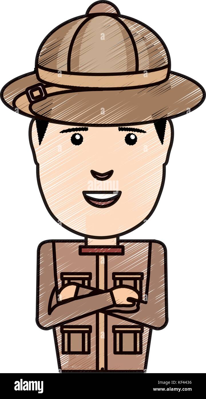 safari man vector illustration Stock Vector Image & Art - Alamy