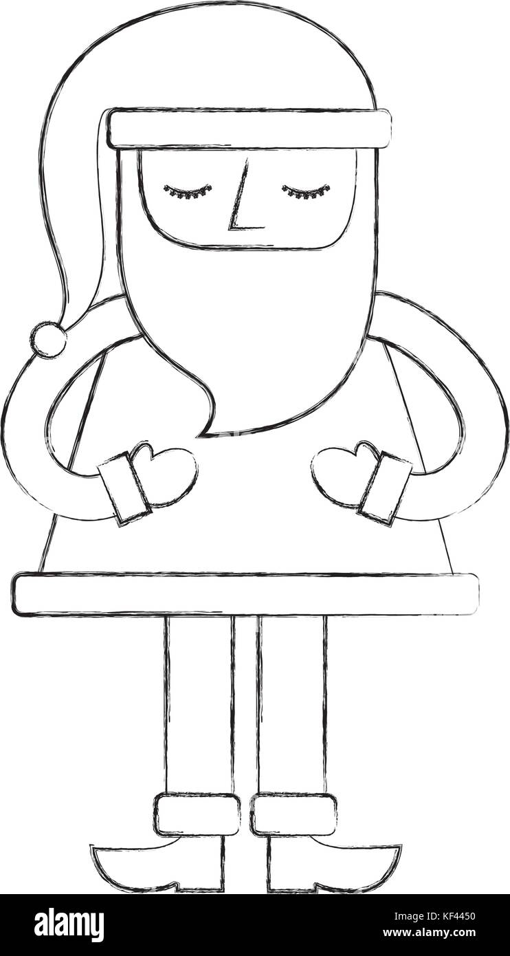 christmas santa claus standing character Stock Vector Image & Art - Alamy