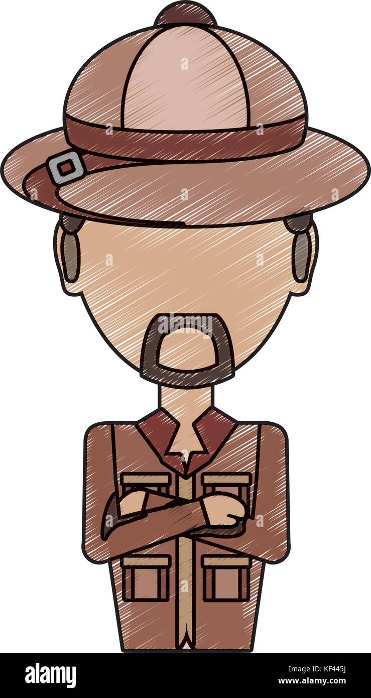 safari man vector illustration Stock Vector Image & Art - Alamy