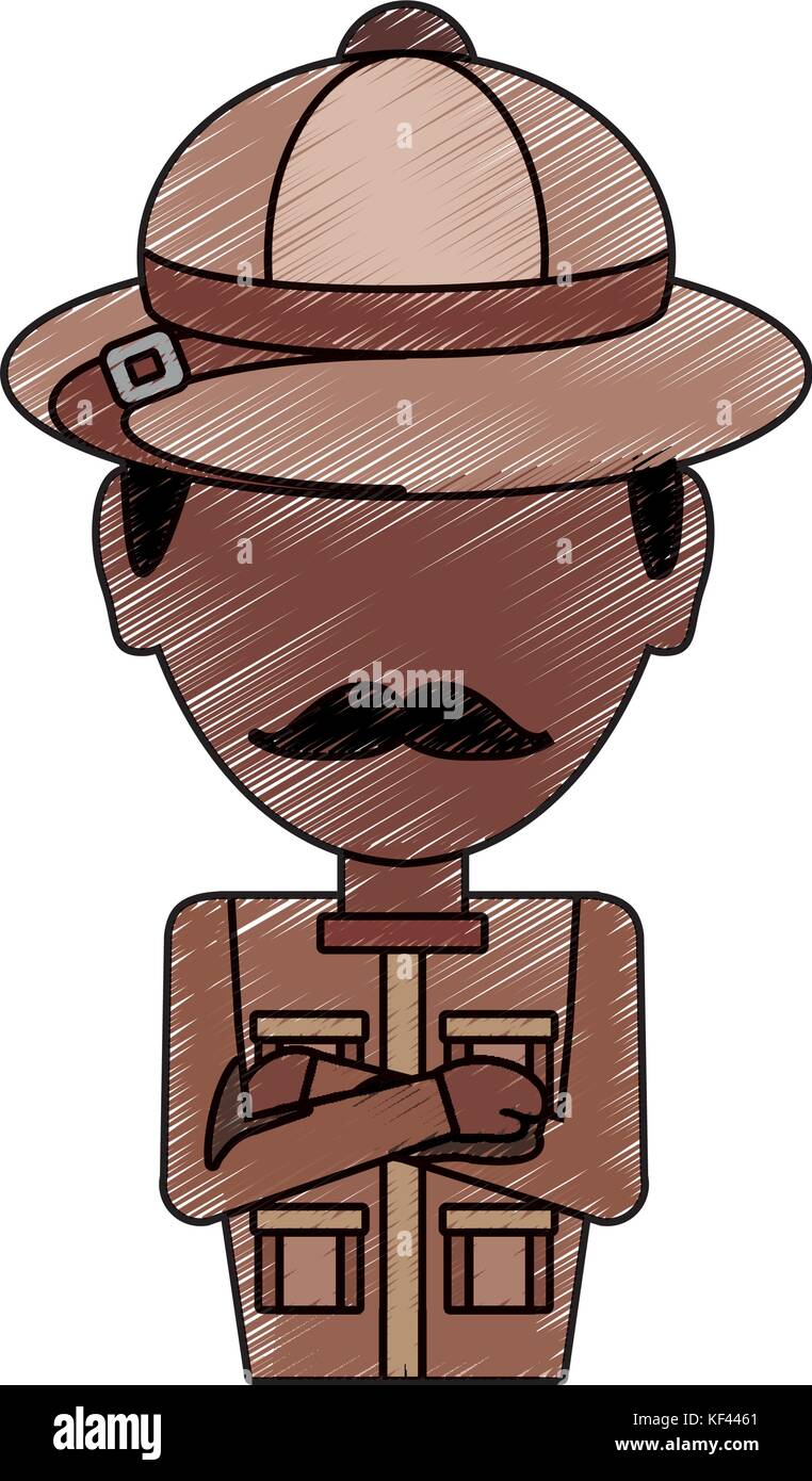 safari man vector illustration Stock Vector Image & Art - Alamy