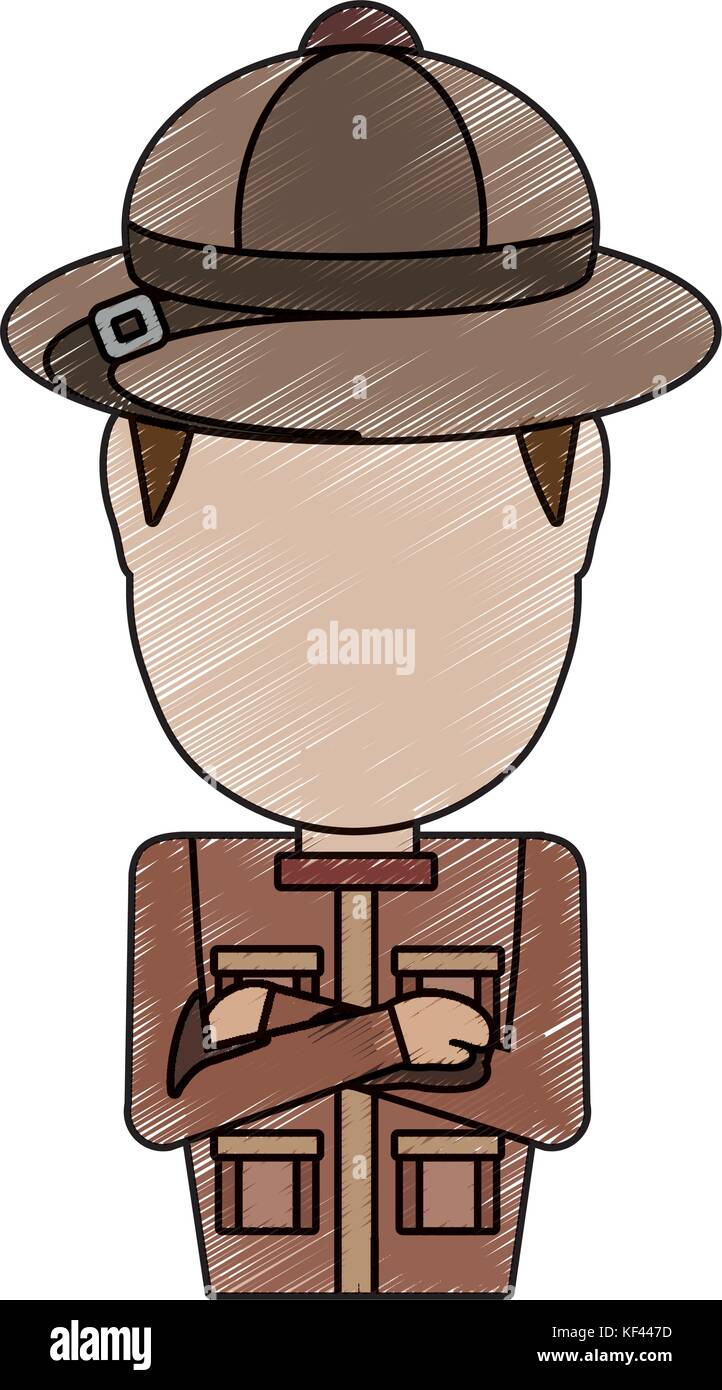 safari man vector illustration Stock Vector Image & Art - Alamy