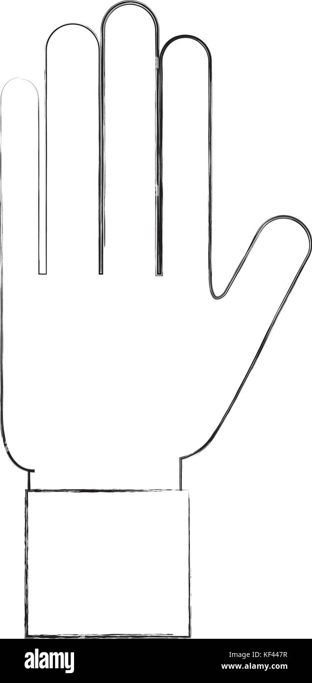 hand showing five finger gesture icon Stock Vector Image & Art - Alamy