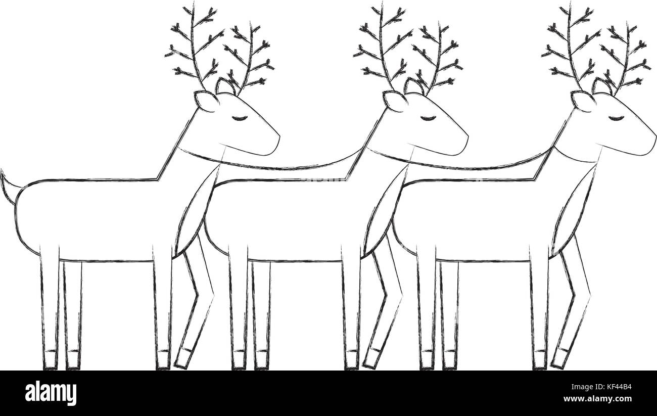 Three horn Stock Vector Images - Alamy