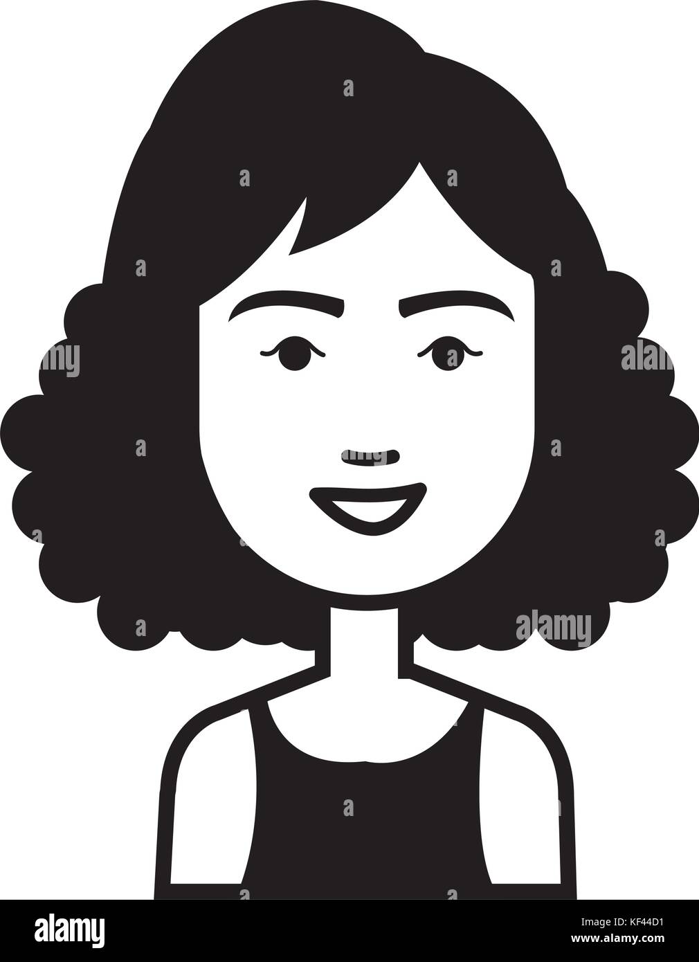 beautiful woman avatar character vector illustration design Stock ...