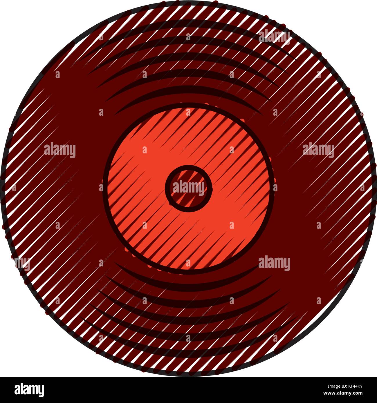 music vinyl disk vintage cartoon Stock Vector Image & Art - Alamy