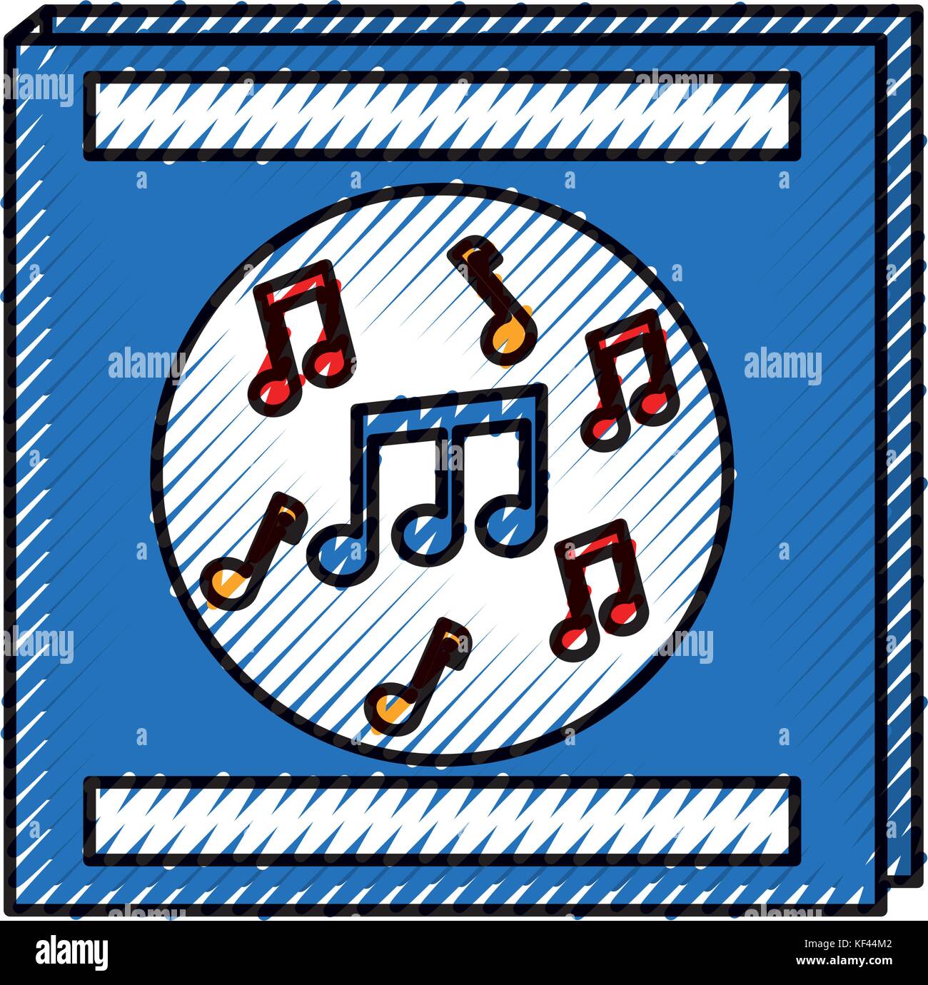 envelope for music album note musical flat design Stock Vector Image ...