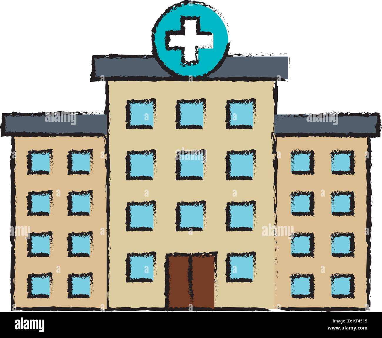 hospital building isolated icon Stock Vector Image & Art - Alamy