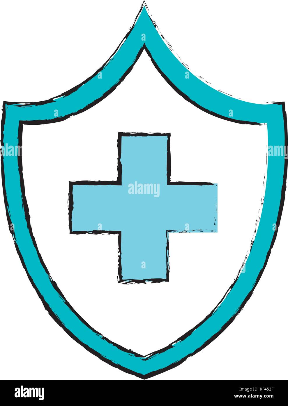 shield with cross icon Stock Vector Image & Art - Alamy
