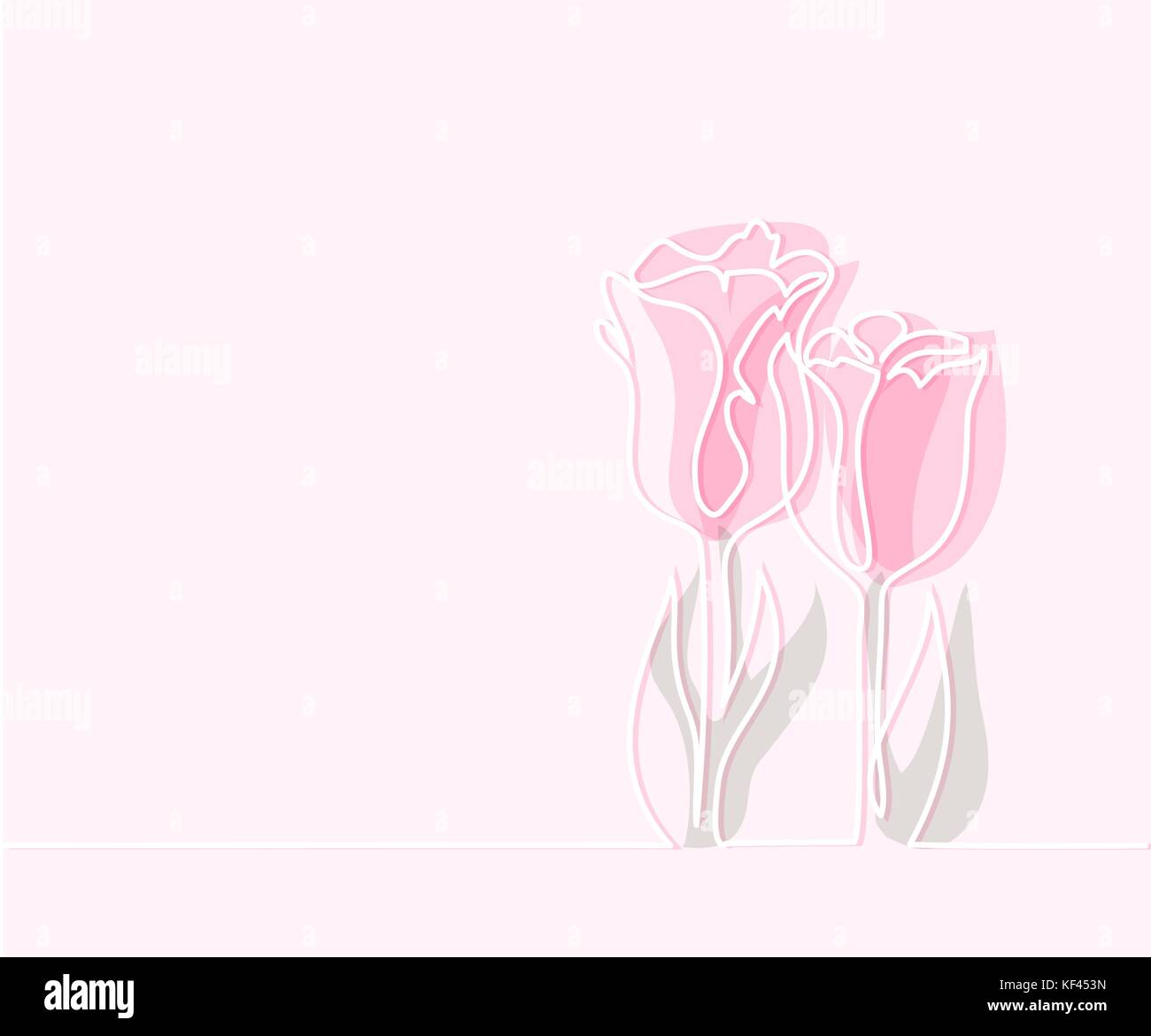 Tulips outline Stock Vector Images - Alamy
